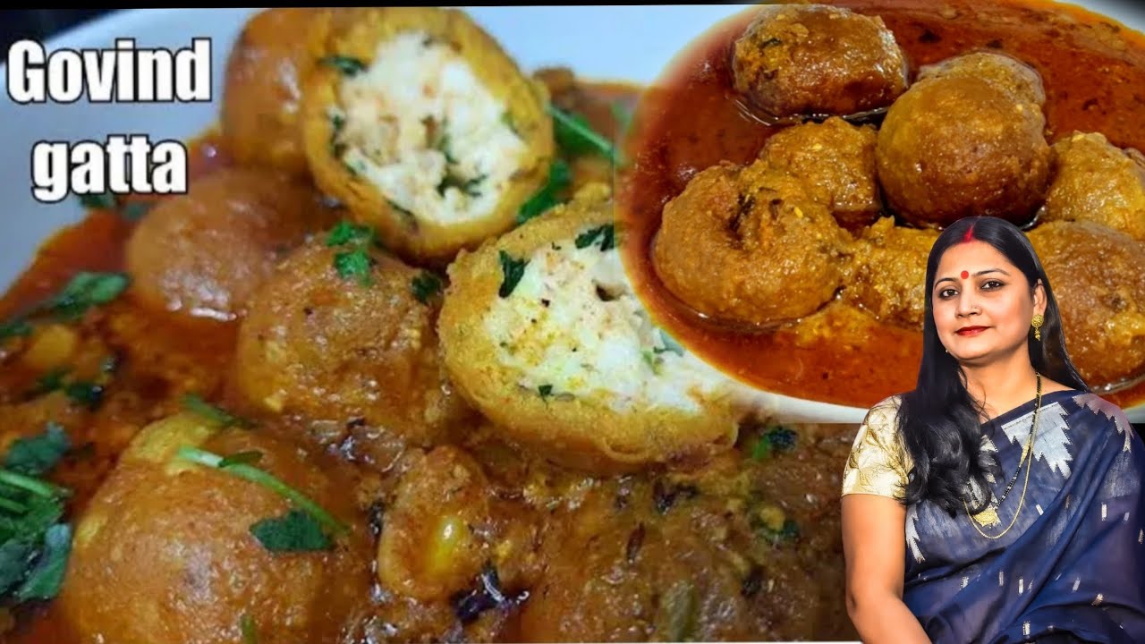 राजस्थानी गोविंद गट्टे की सब्जी| Govind Gatta Recipe|मारवाड़ी सब्जी ...