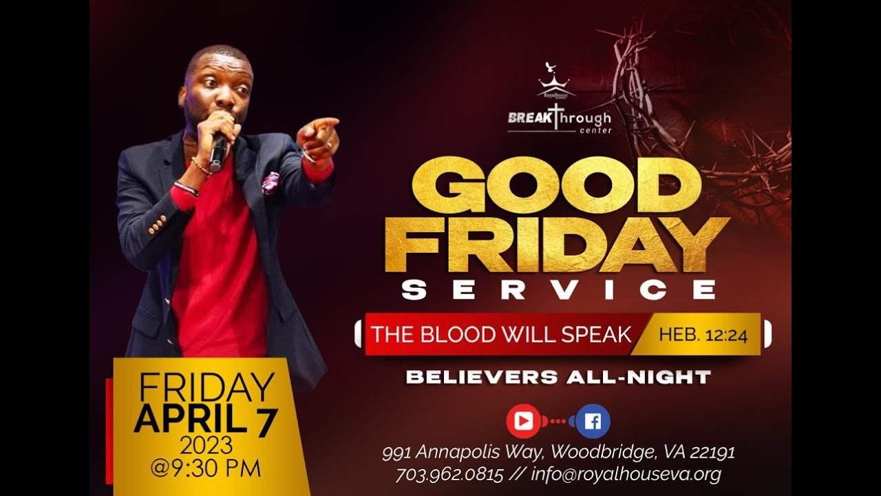 Good Friday Service || The Blood Speaks || Rev. Geoffrey Tutu || 04.07. ...
