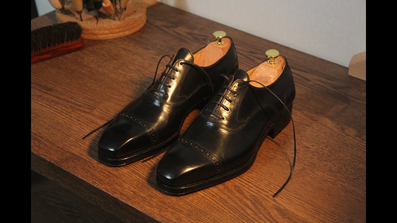 송아지 가죽으로 만드는 클래식 옥스포드 구두 / Making HANDMADE Fiddle back & Bevled Waist ...