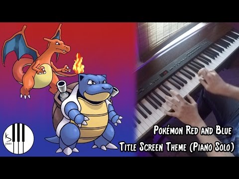 Pokémon Red and Blue - Title Screen (Piano Solo) - YouTube