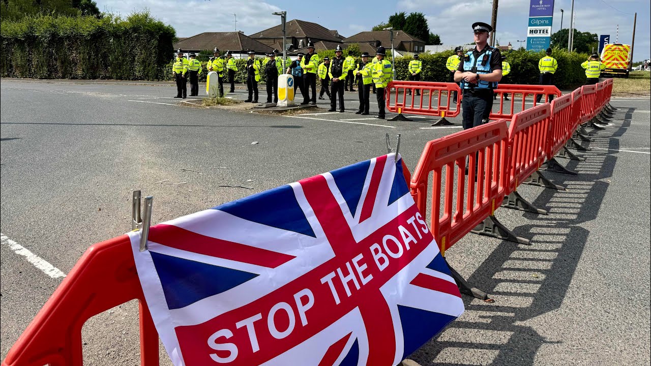 🚨LIVE: Roman Way Hotel Protest! - YouTube