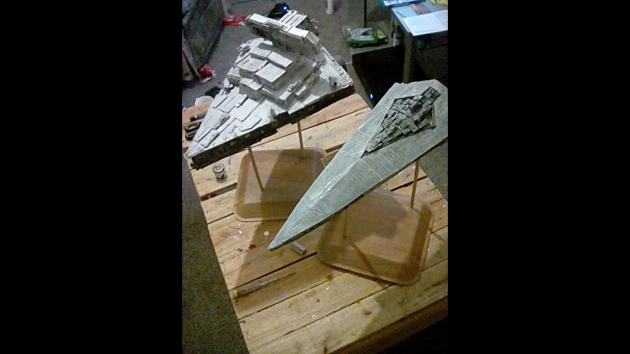 Star Wars: CARDBOARD Imperial Super Star Destroyer made with recycled ...