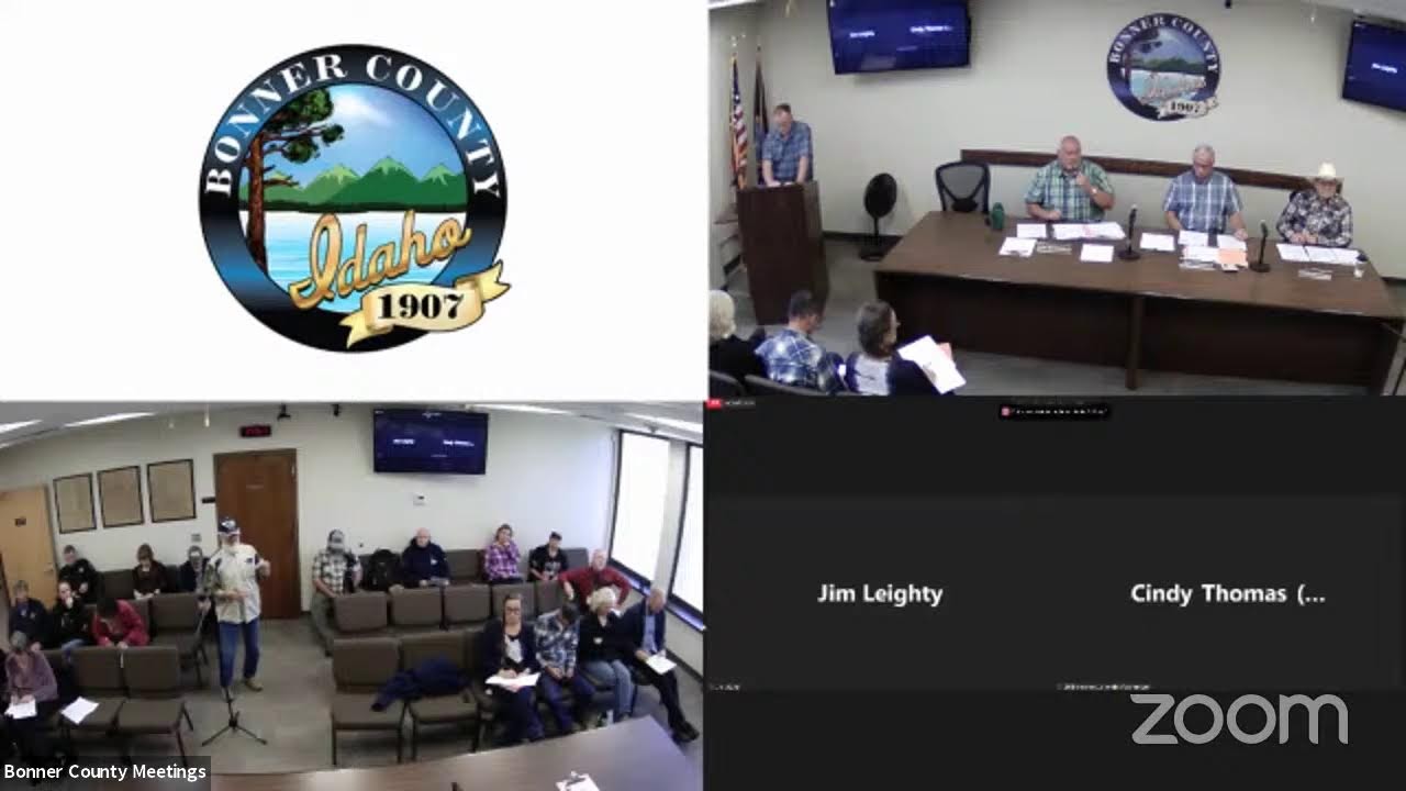Bonner County Board of Commissioners Meeting - September 14th, 2021 ...