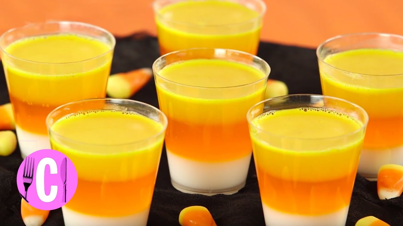 Candy Corn Shots | Cosmopolitan - YouTube