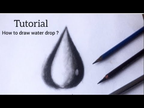 How To Draw : Realistic Water Drop Step By Step - Tutorial for ...