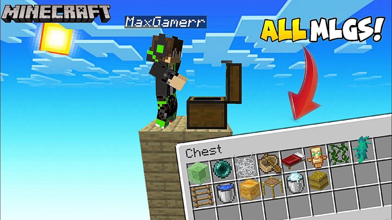 Minecraft Mlg Practice Map | Minecraft All Mlg Clutch | Minecraft Clutch Mod - YouTube