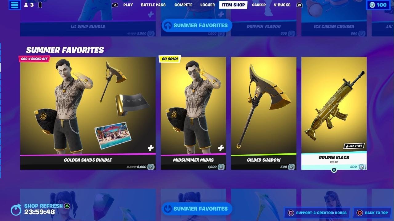 Fortnite Item Shop (Summer) - YouTube