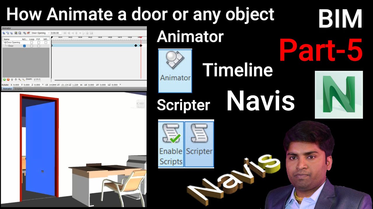 Ep-20 # How Animate a Door | Any 3D object in Navis | Part - 5 - YouTube