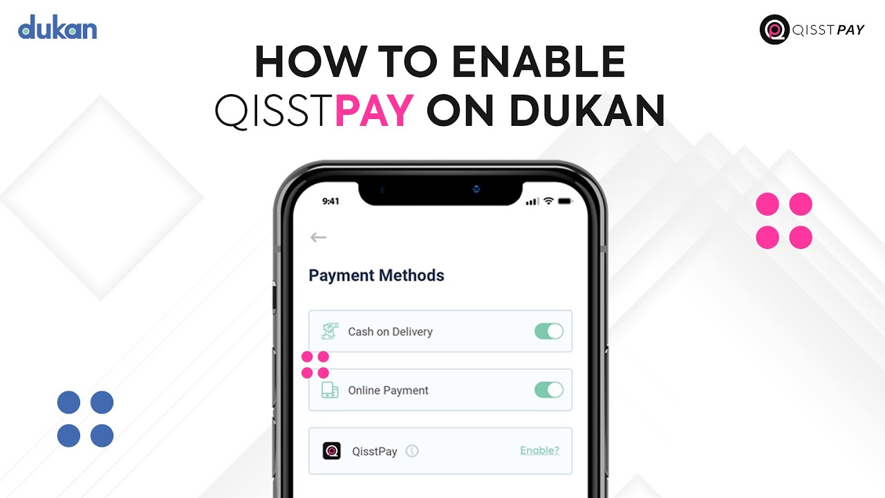 How to enable QisstPay on Dukan? - YouTube