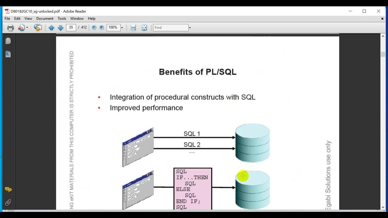 Oracle Database 12c/19c: PL/SQL - 01. Understanding the benefits and structure of PLSQL - YouTube