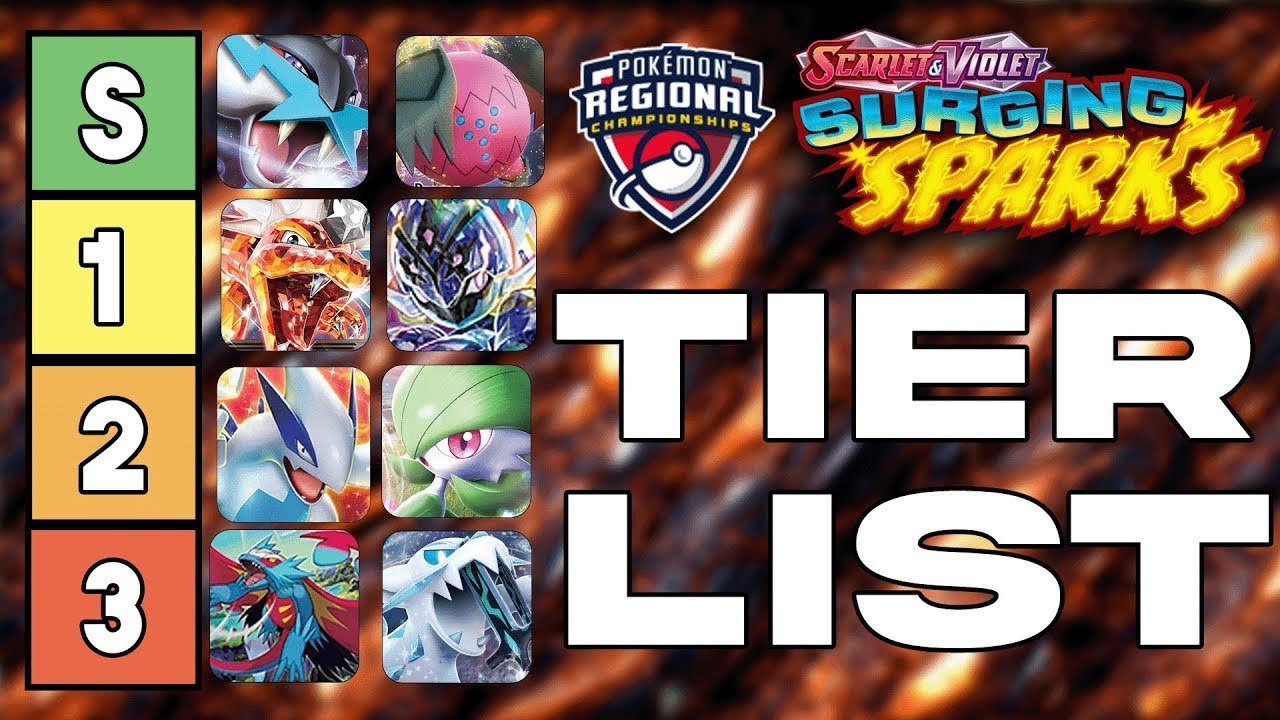 Pokémon TCG Surging Sparks Tierlist (Toronto Regionals) - YouTube