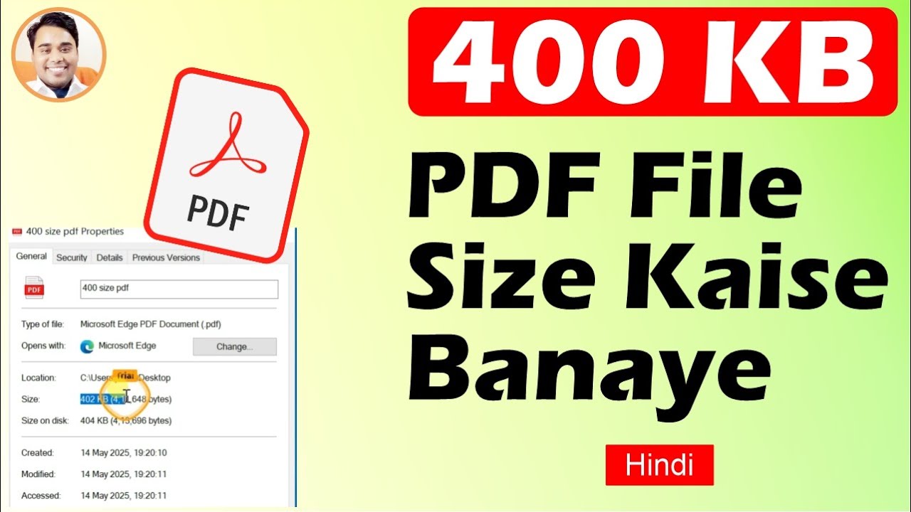 400 kb ki pdf file size kiase banaye | compress pdf file size 400 kb ...