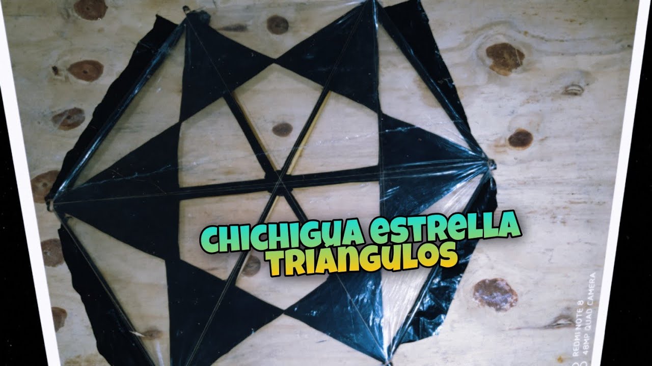 ¿Como hacer Cometa estrella triángulos? “nuevo diseño” - YouTube
