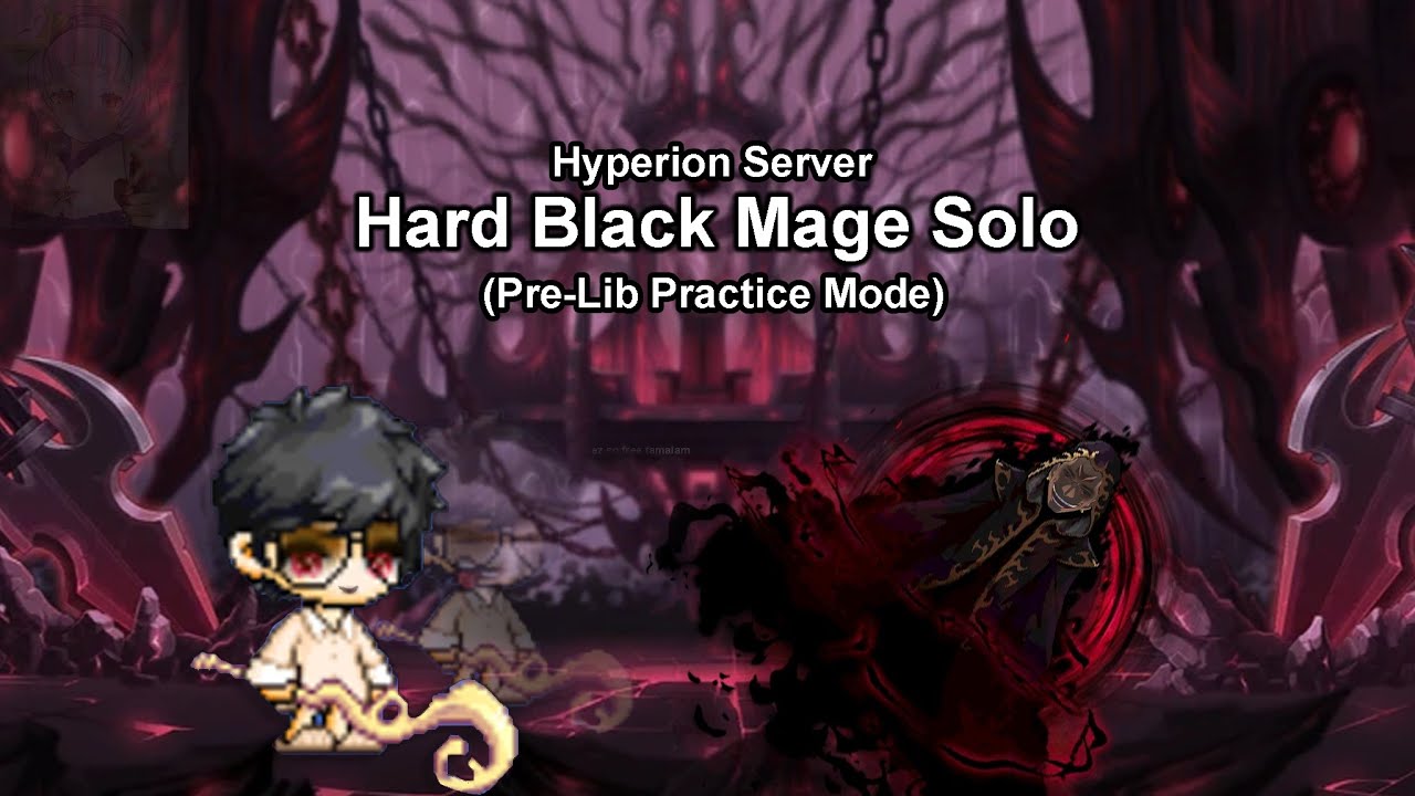 [GMS Heroic Hyperion] Illium Hard Black Mage Solo (Pre-lib practice ...