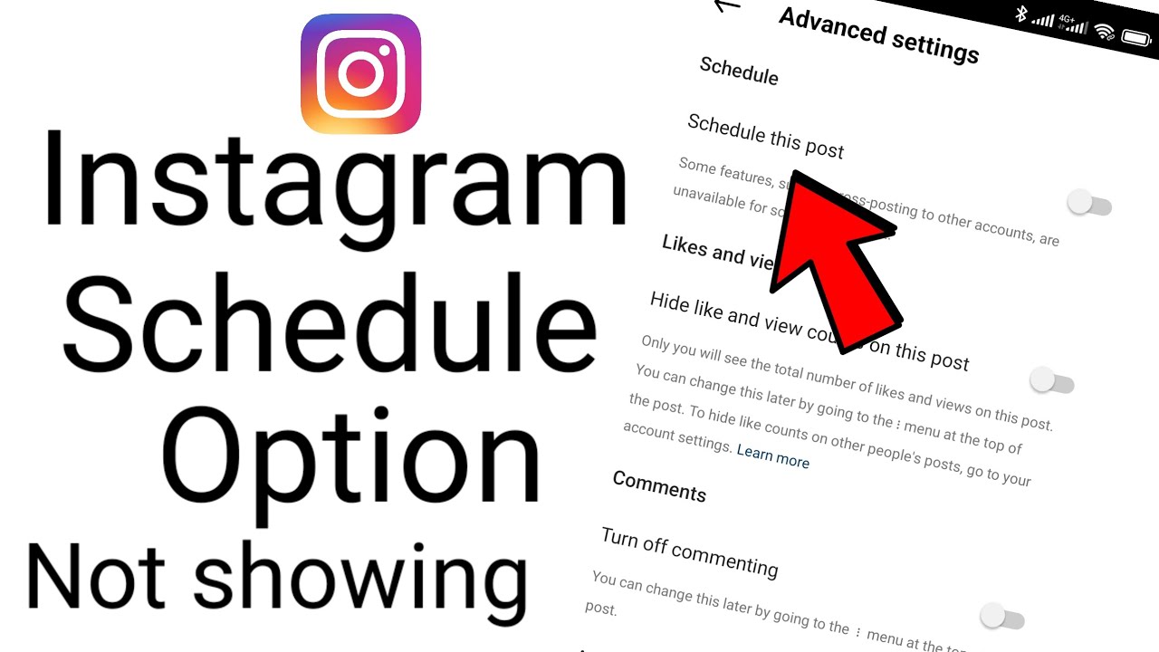 instagram schedule option not showing / schedule option not showing in ...