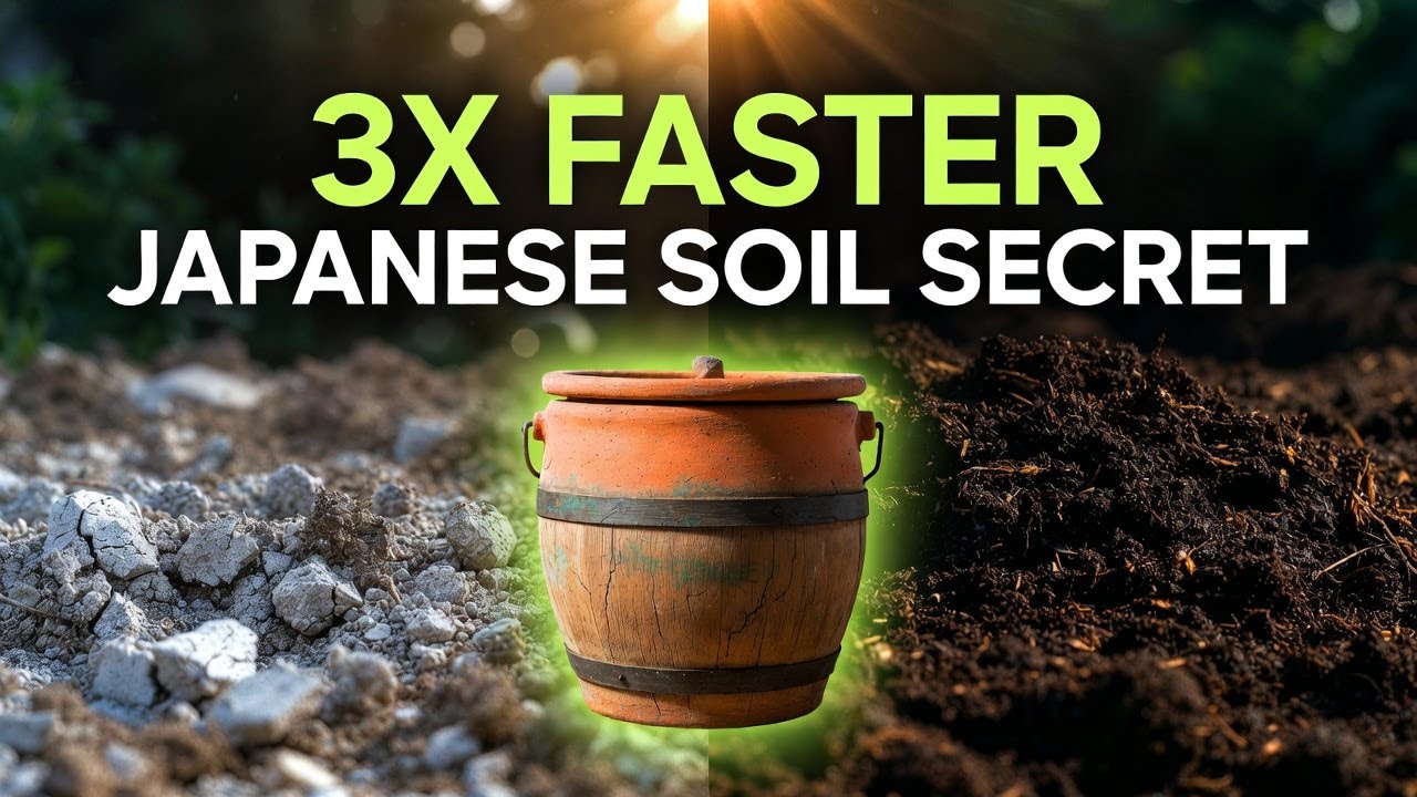 Japanese Gardeners TRIPLE Plant Growth With This Soil Secret - YouTube