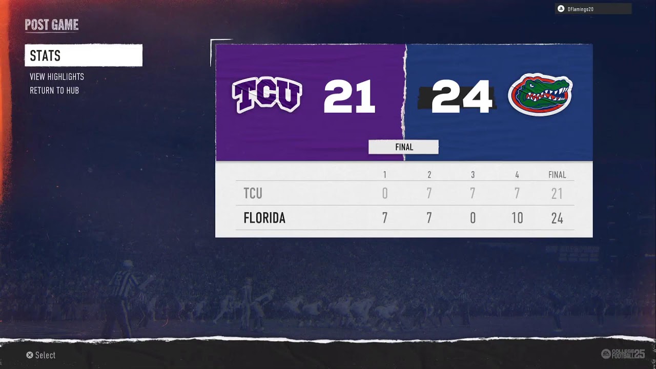 CFP RD1 #9 TCU vs. #6 Florida - YouTube