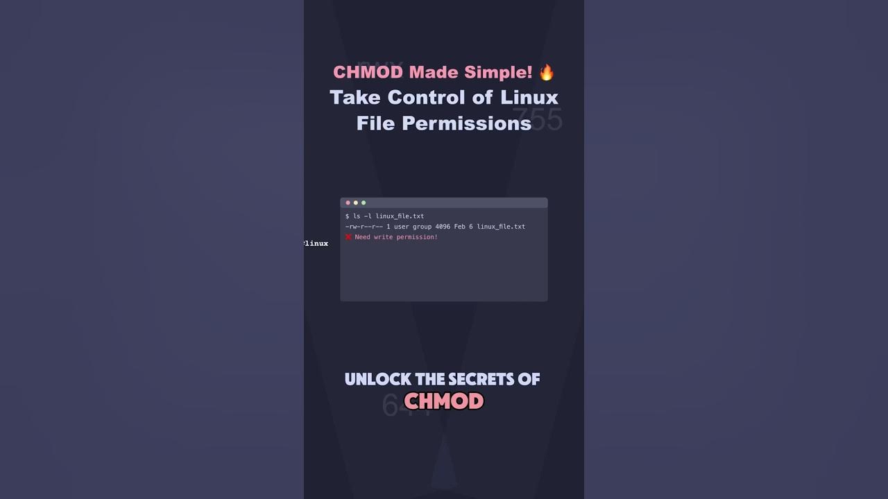 CHMOD Made Simple! Take Control of Linux File Permissions - YouTube
