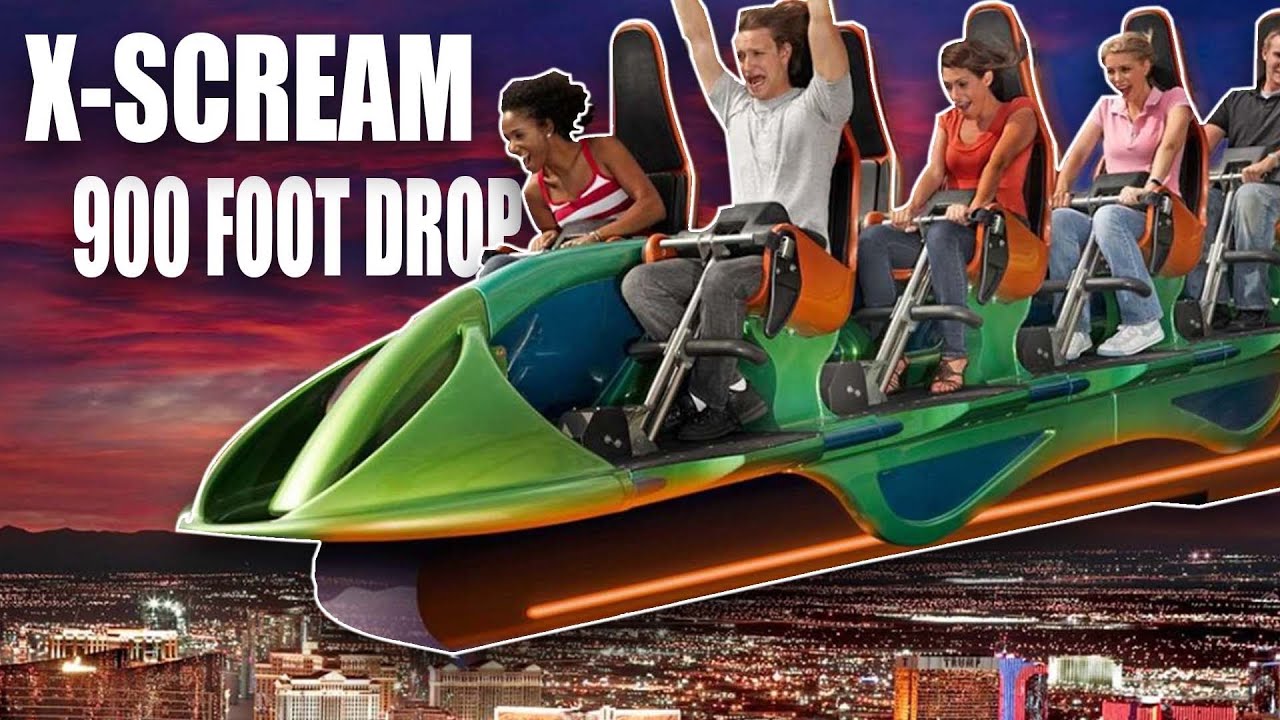 X-SCREAM SCARIEST THRILL RIDE | 900 FOOT DROP!! - YouTube