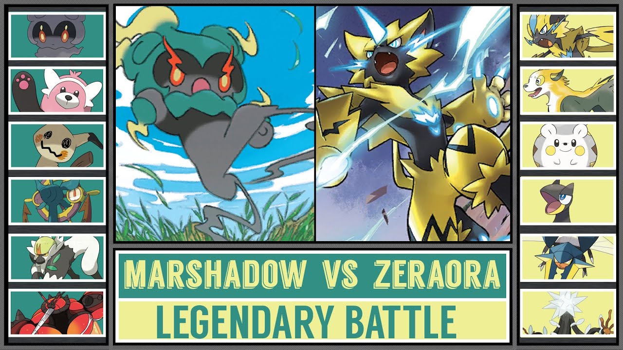MARSHADOW vs ZERAORA | Pokémon Legends Battle - YouTube