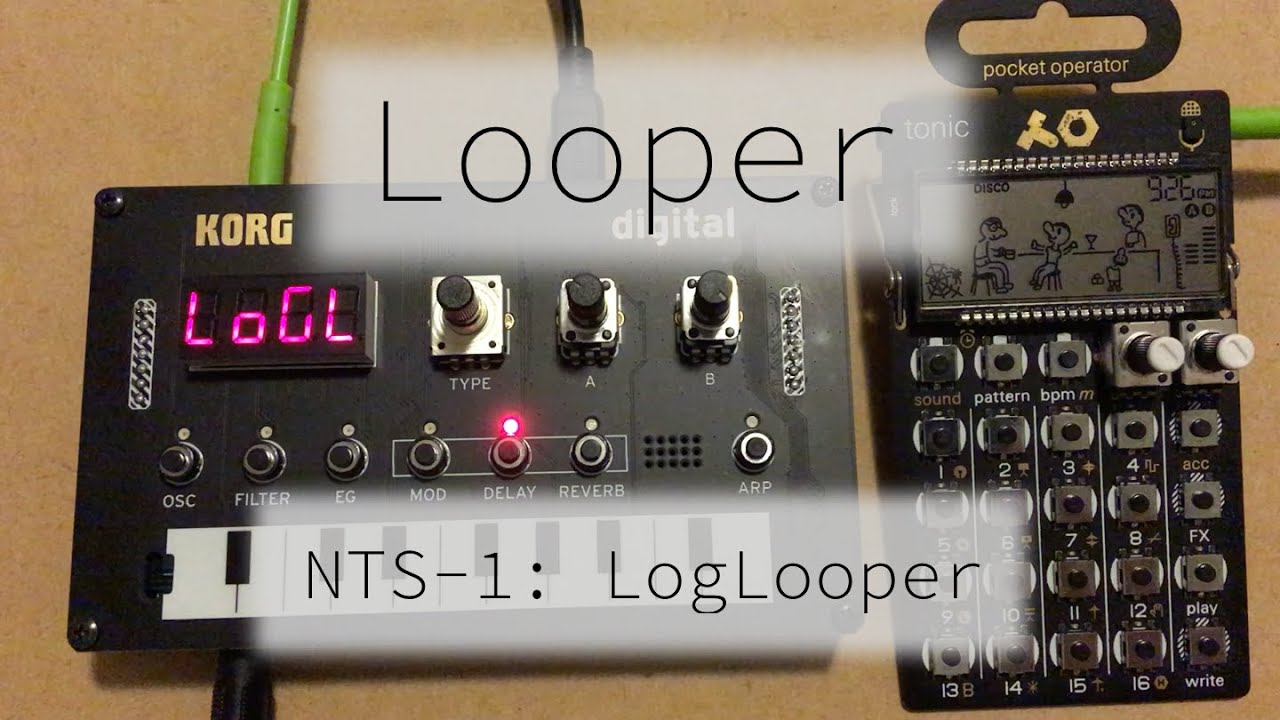 Looper experiment using LogLooper by Roll-log Sounds on KORG NTS-1 with ...