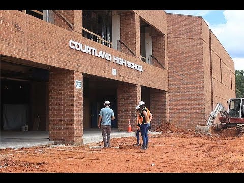Courtland High School Construction - YouTube