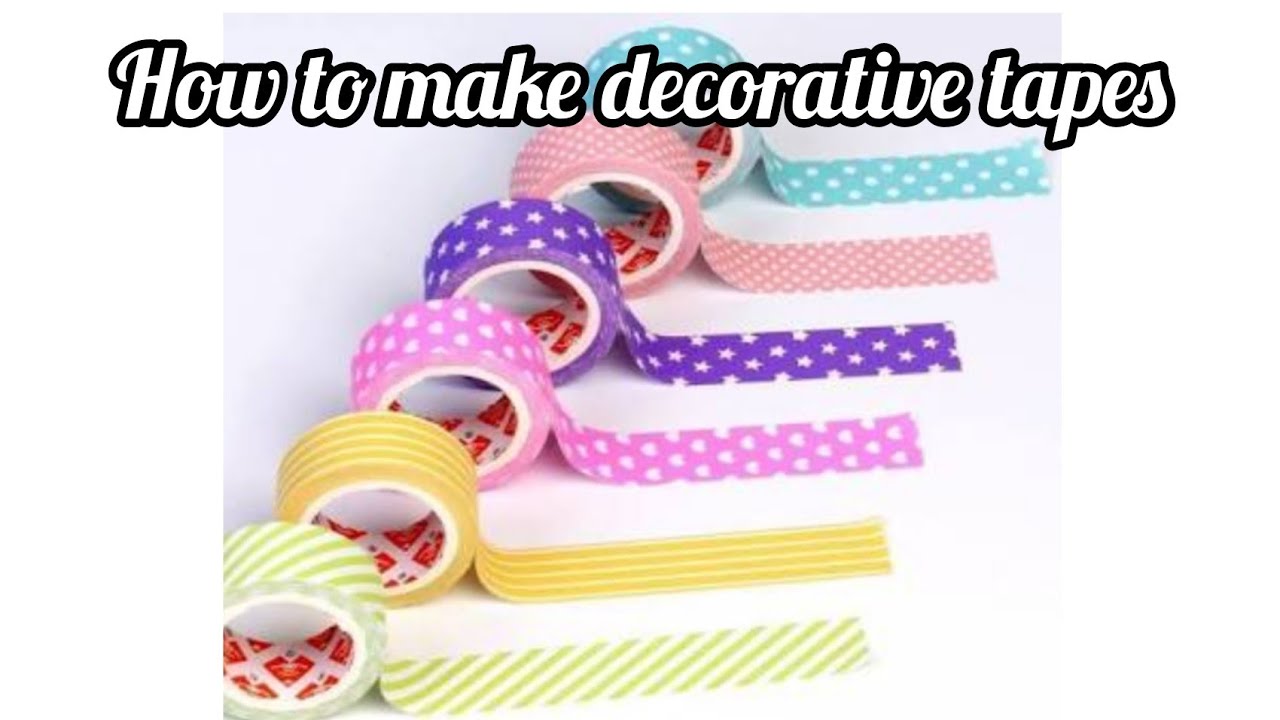DIY homemade decorative tapes | How to make decorative tapes | The ...