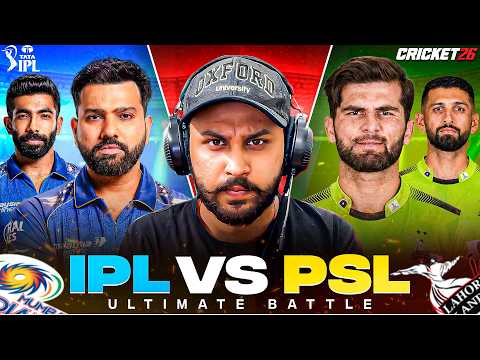 Mumbai Indians 🆚 Lahore Qalandars 🔥 IPL vs PSL in Cricket 26!
