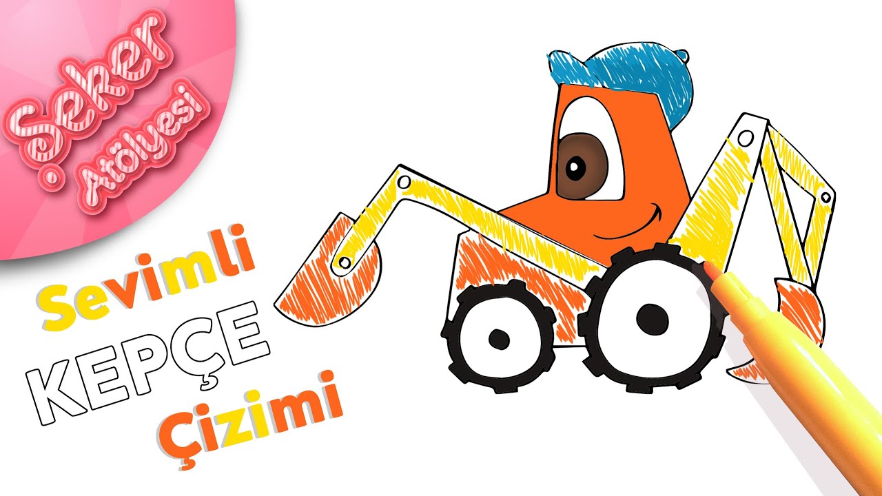 Sevimli Kepçe Çizimi | Kepçe Nasıl Çizilir | Şeker Atölyesi - YouTube