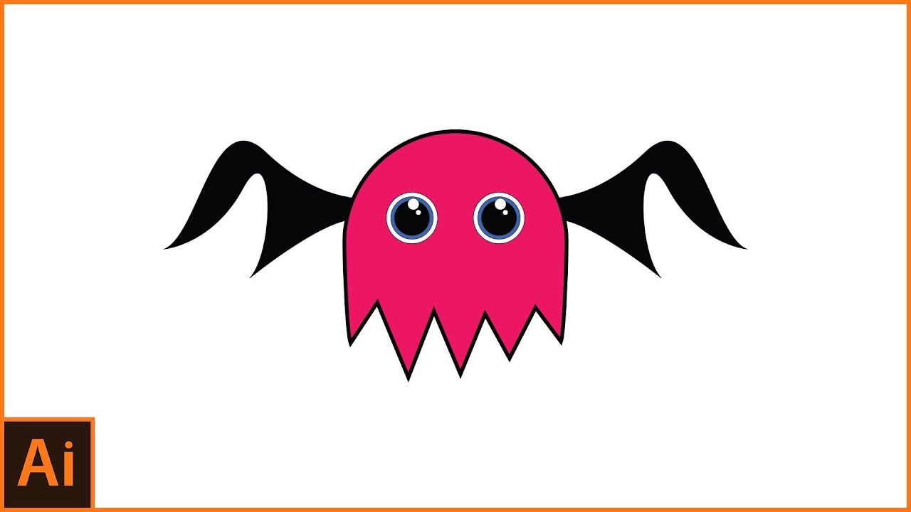 Illustrator Tutorial - How To Create A Monster Character - YouTube