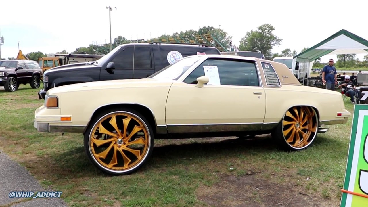 WhipAddict: 86' Oldsmobile Cutlass Bagged Tuckin Brushed Gold Amani ...