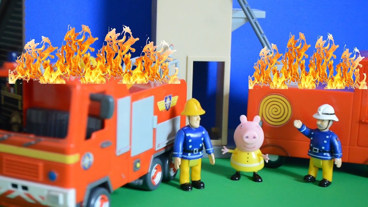 Fireman Sam Episodes Rescue Fire Truck Peppa pig Animation videos for ...