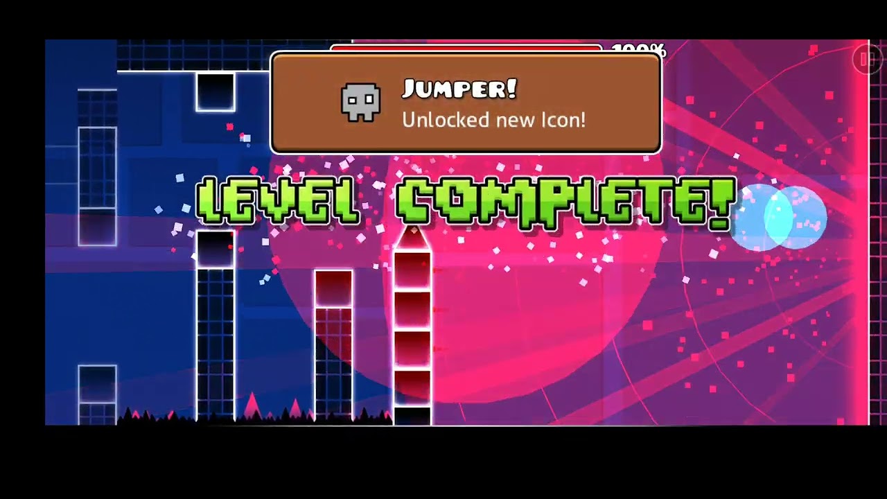 Beating geometry dash lite part 2 - YouTube