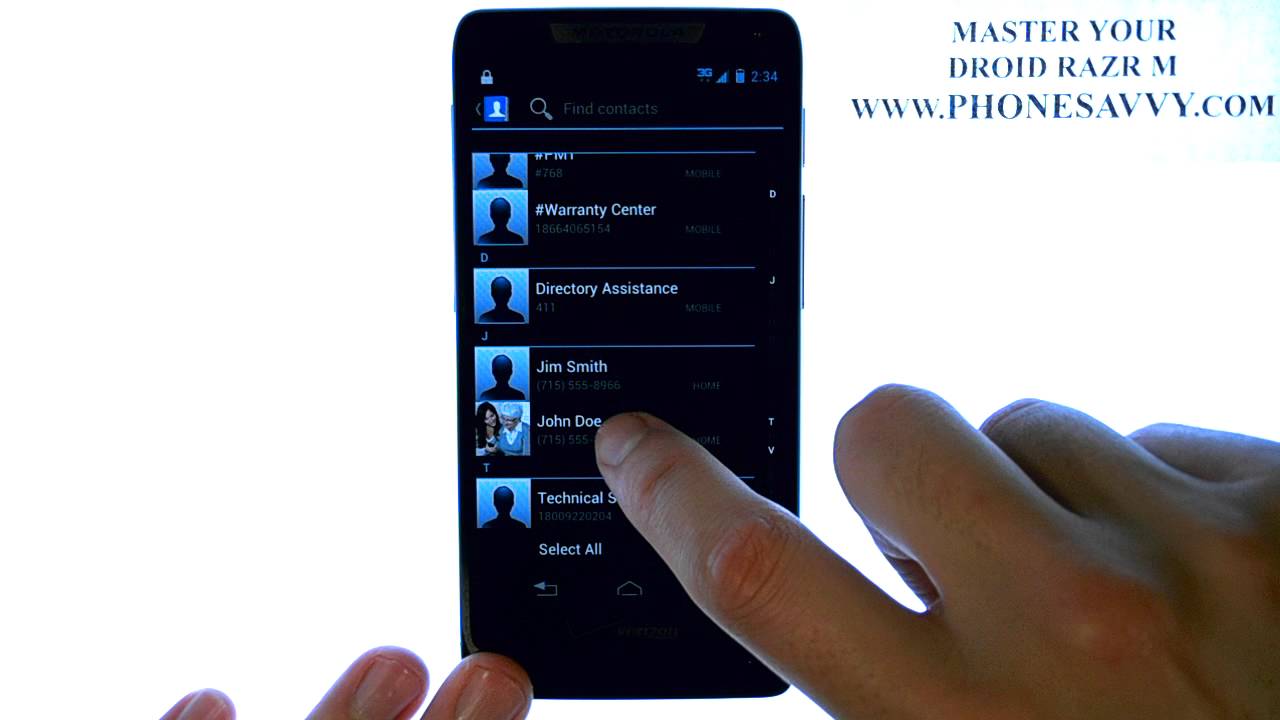 Motorola Droid Razr M - How Do I Create a New Text Message - YouTube