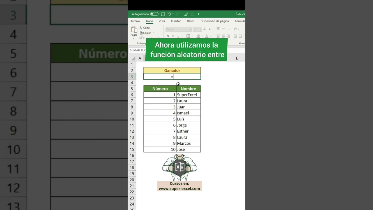 Sorteo En Excel Superexcel Excel Excelgratis Excelparatodos Cursodeexcel Tutorial Youtube