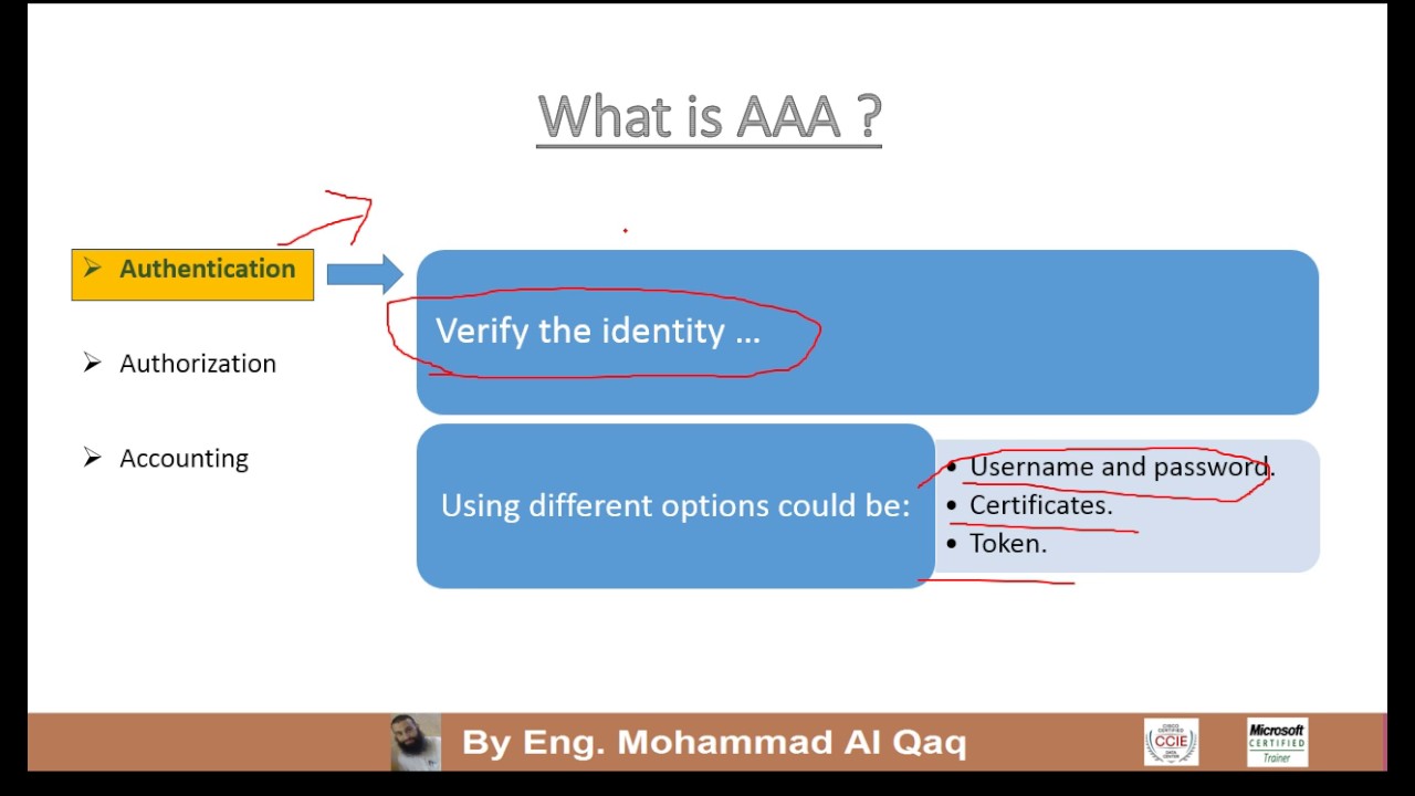 02 CCIE Security V5 AAA Framework By Eng.Mohammad Al Qaq | Arabic - YouTube