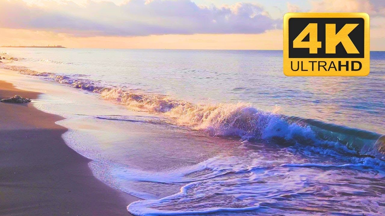 4K Soothing Sea Waves - NO MUSIC - Relaxing Nature Video for Sleep ...