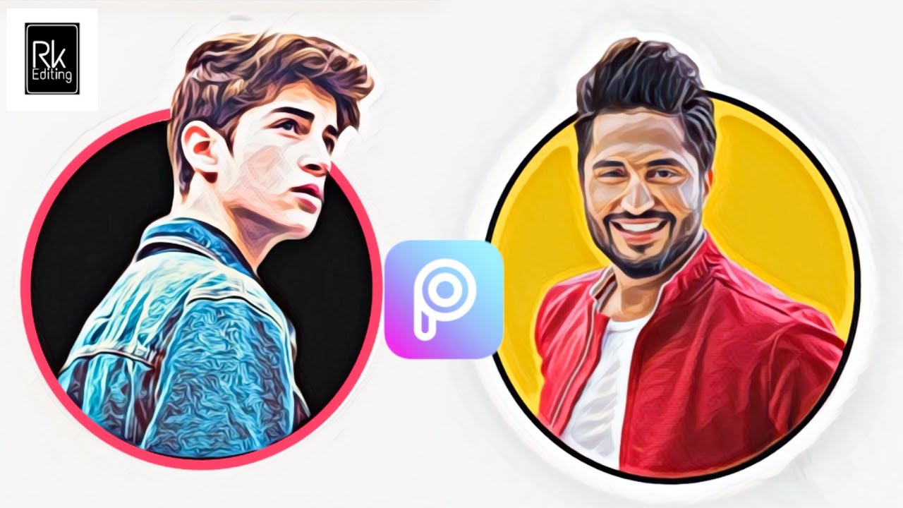 Jassi Gill Cartoon Portrait Picsart Editing Tutorial |RK Editing - YouTube
