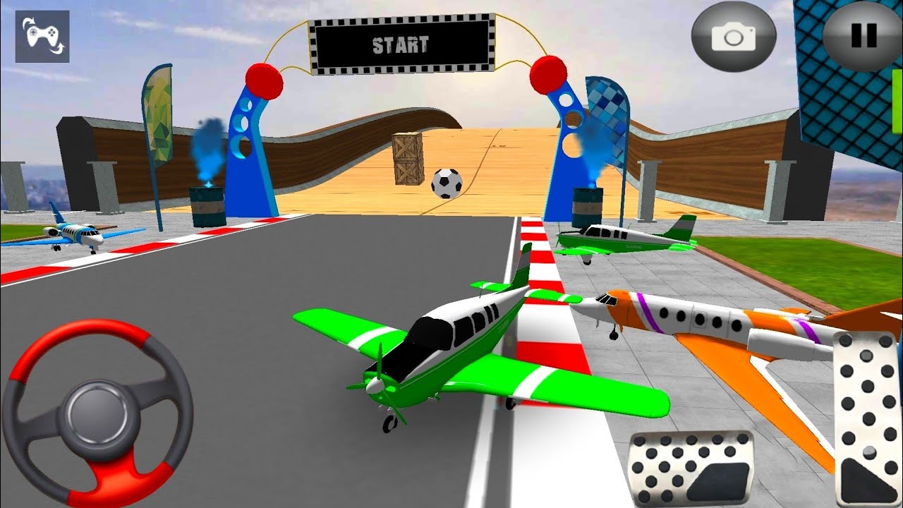 Plane stunt racing : plane game || driving airplane || gameplay 07 ...