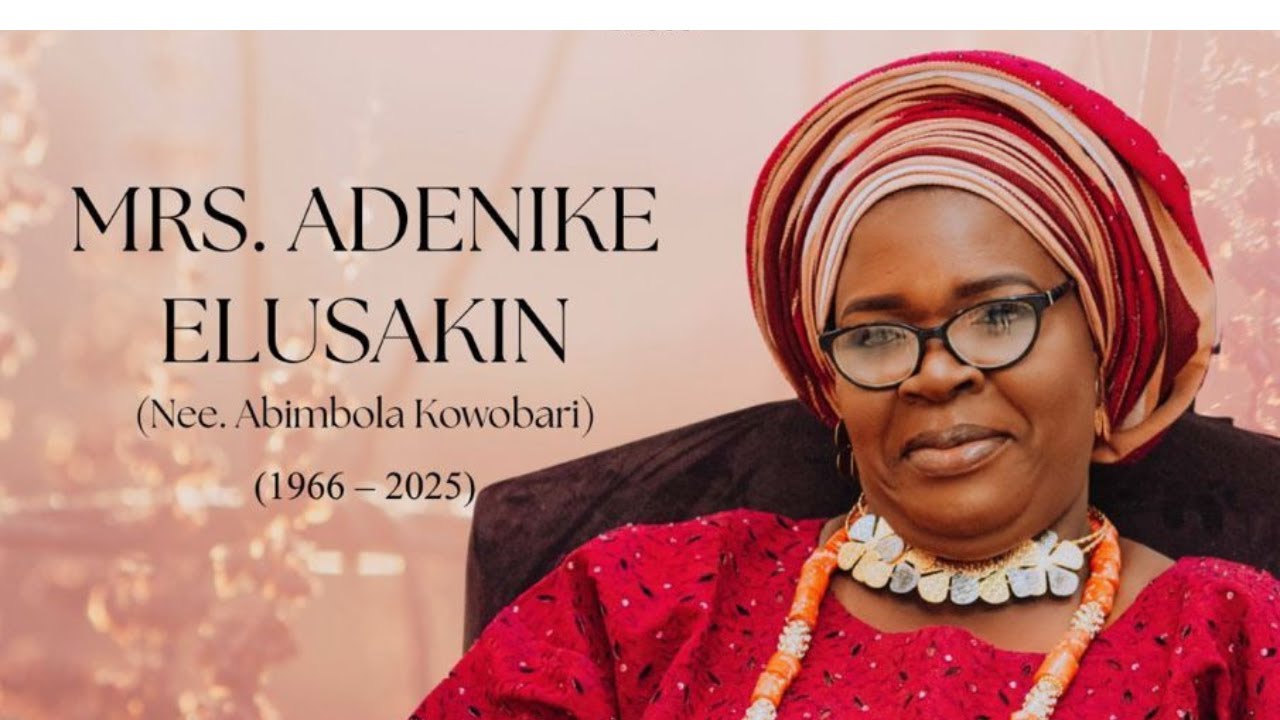 We Say Goodby to MRS ADENIKE ELUSAKIN nee ABIMBOLA KOWOBARI - YouTube