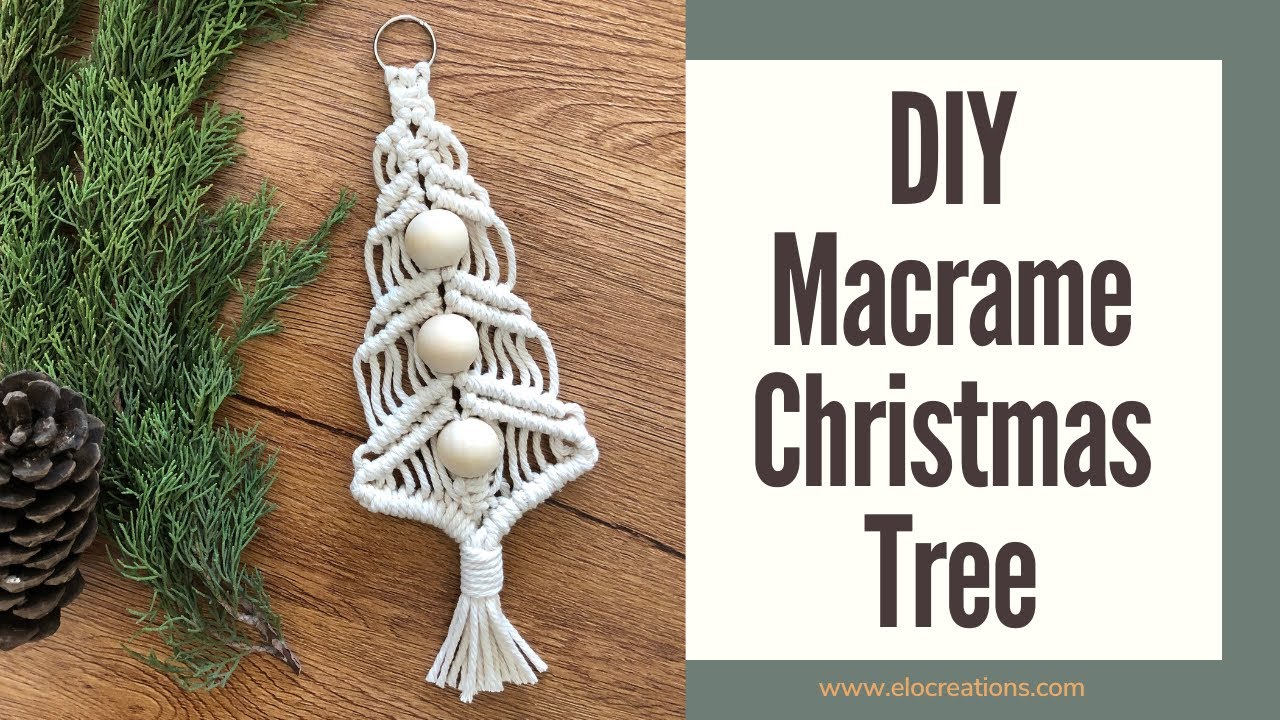 DIY Macrame Christmas Tree Pattern EASY Hanging Ornament Tutorial diy-macrame-christmas-tree-pattern-easy-hanging-ornament-tutorial