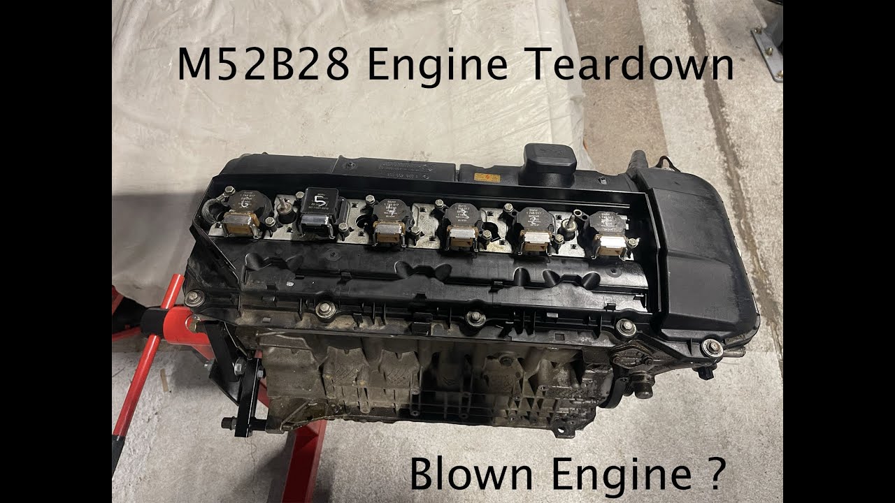 Project 528I engine teardown M52B28 - YouTube
