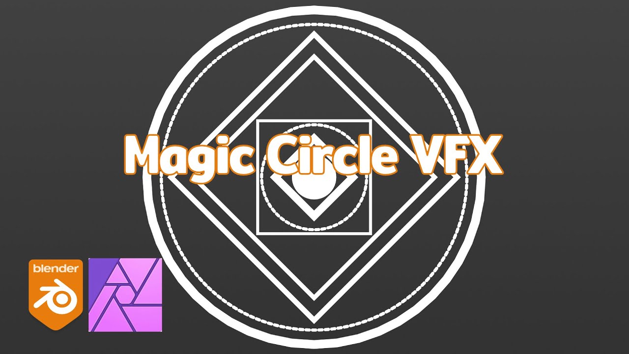 Create a glowing magic circle effect in Affinity Designer and Blender ...