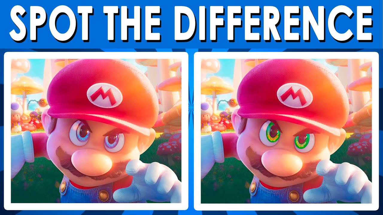 Spot the Differences Super Mario Bros | MARIO QUIZ 🍄 - YouTube