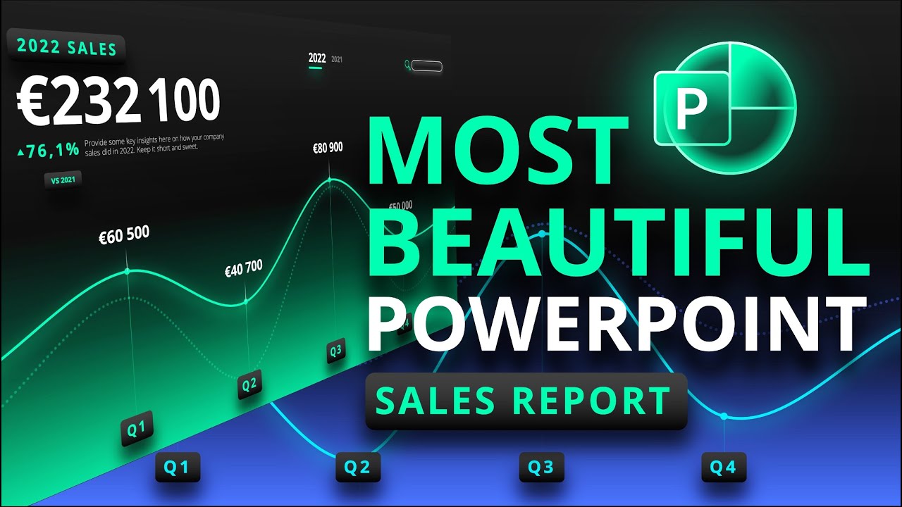 Most Beautiful PowerPoint Sales Report Tutorial - YouTube