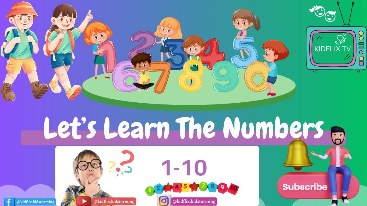 COUNTING Champions! Learn 01 to 10 with Fun Numbers for Kids - YouTube