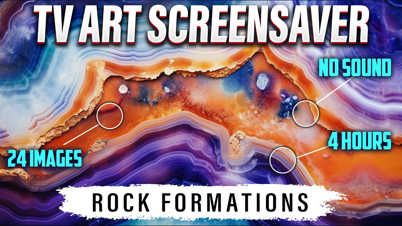Rock Formations 4k Screensaver | Turn Your TV Into a Art Piece | 4 Hour ...