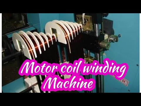Motor coil winding machine. - YouTube
