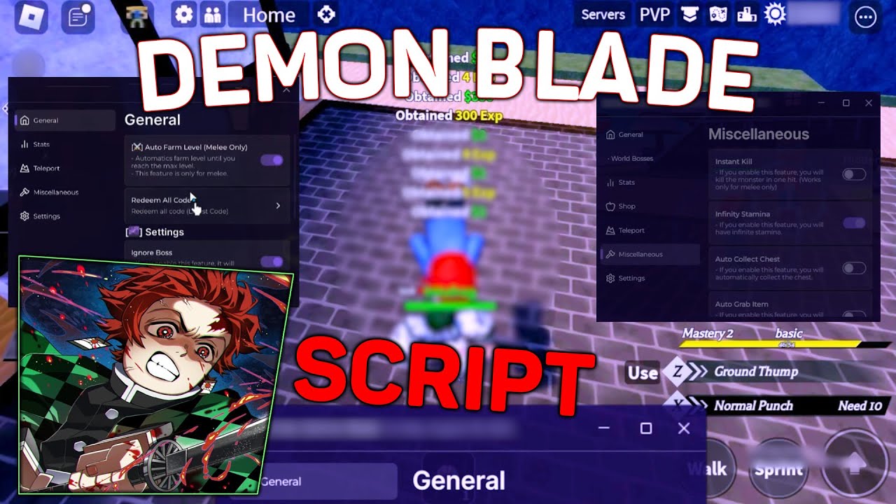 Demon Blade Script / Hack GUI | Auto Farm, Instant Kill, Auto Chest ...