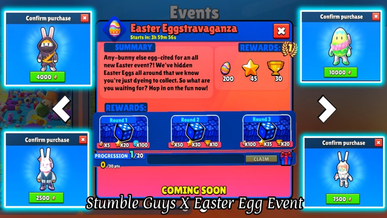 Easter Eggstravaganza Event & Eggy Weggy Skin! -Stumble Guys - YouTube